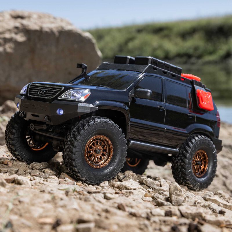 SCX24 Lexus GX 470: 1/24 4WD RTR, Black by Axial – GT RC