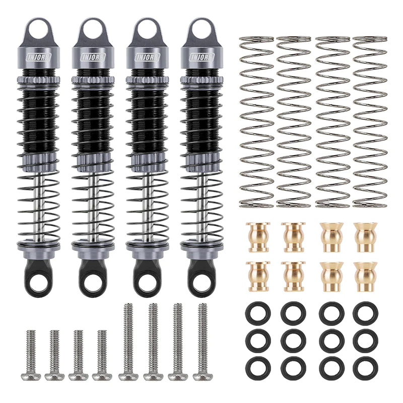 59mm Long Threaded Oil Filled Shocks For 1/18 TRX4M – GT RC
