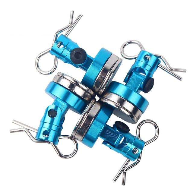 Metal Magnetic Stealth Body Post Mount with R Clips Pin for 1/10th sca ...